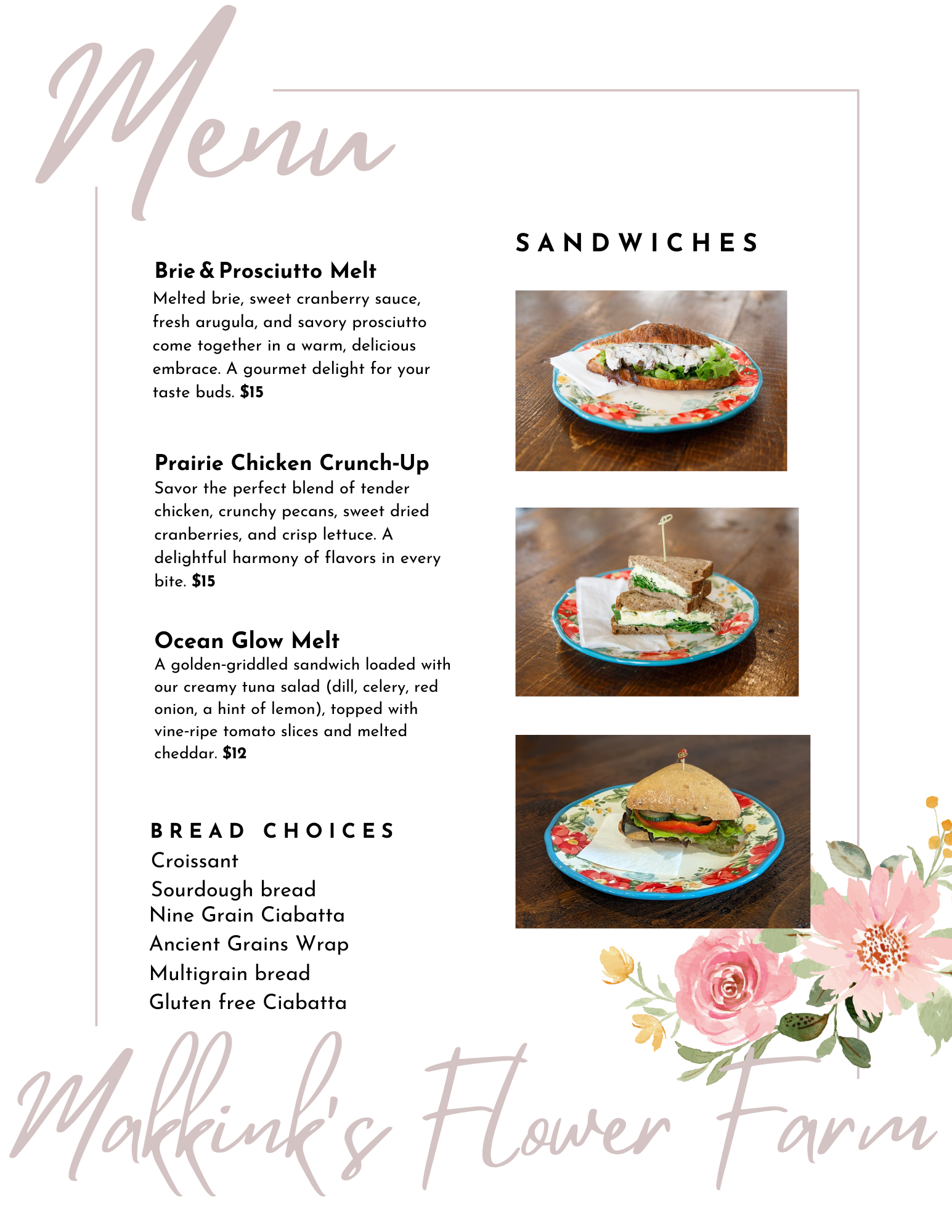 Bakery Cafe - Makkink's Flower Farm